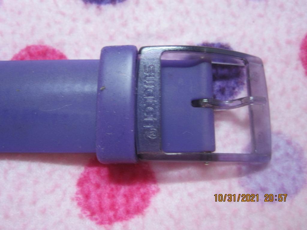 Violet SWATCH watch, Women's Fashion, Watches & Accessories, Watches on ...