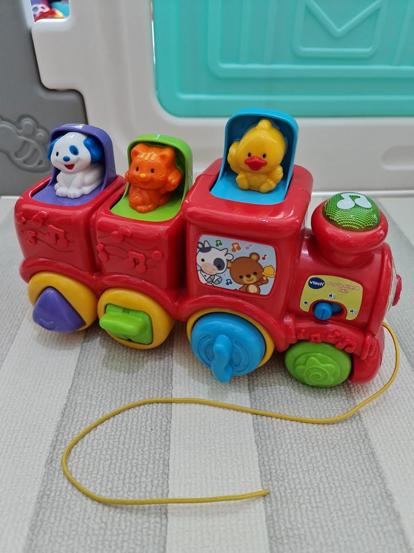 Vtech Pop Up Friends Train, Babies & Kids, Infant Playtime on Carousell