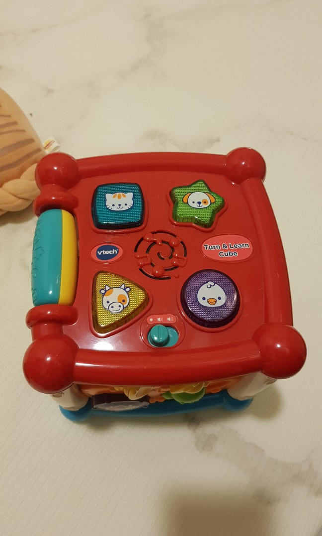 Vtech Turn and Learn Activity Cube, Babies & Kids, Infant Playtime on ...