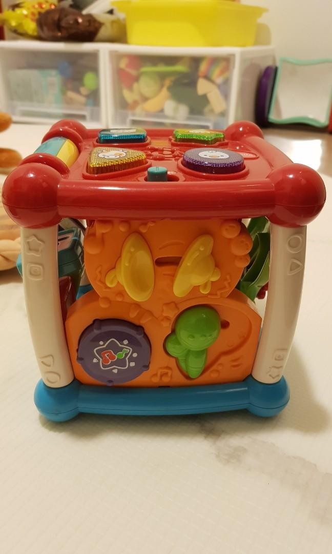 Vtech Turn and Learn Activity Cube, Babies & Kids, Infant Playtime on ...