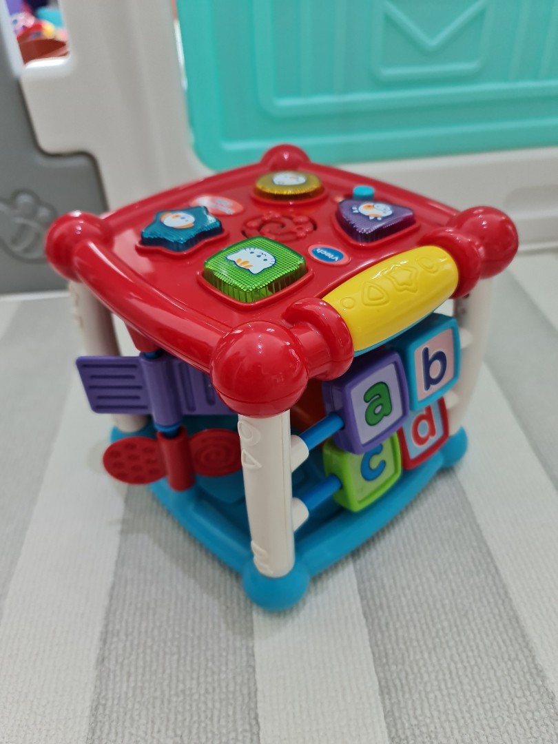 Vtech Turn And Learn Cube, Babies & Kids, Infant Playtime on Carousell
