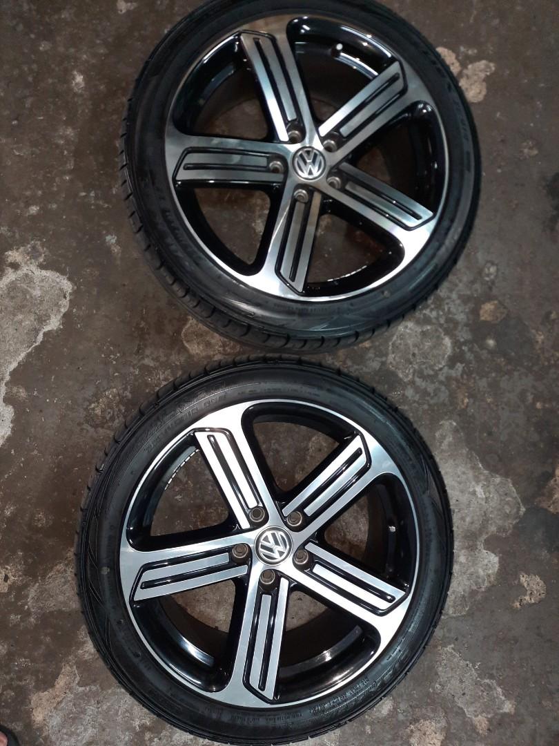 VW Golf R MK7 Cadiz 18" Rim, Auto Accessories on Carousell