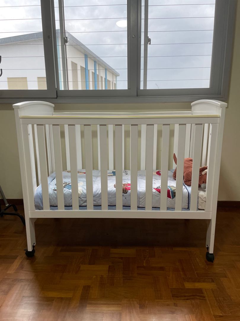 White baby cot, Babies & Kids, Baby Nursery & Kids Furniture, Cots ...