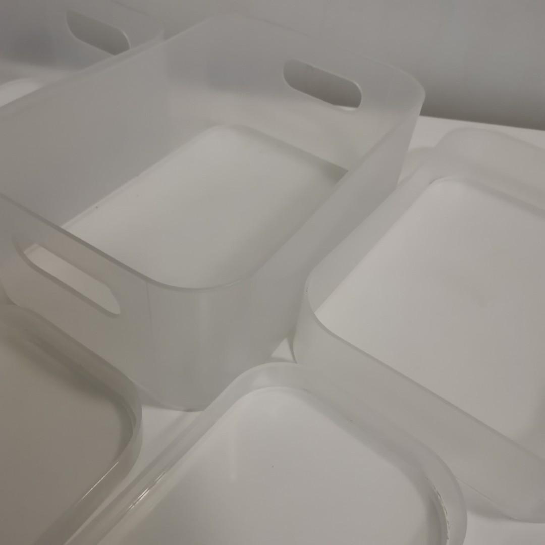 x5 DAISO MUJI Style Stackable Boxes, Furniture & Home Living, Home ...