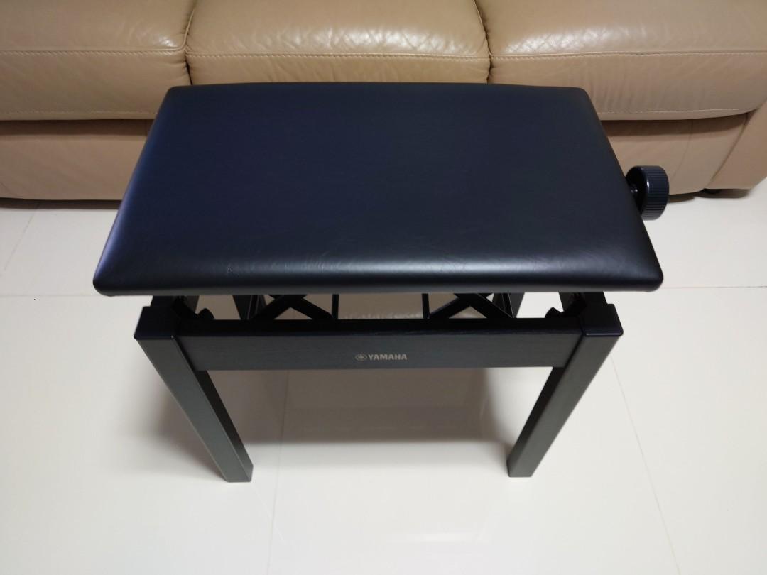Yamaha Adjustable Piano Bench (Black), Furniture & Home Living ...