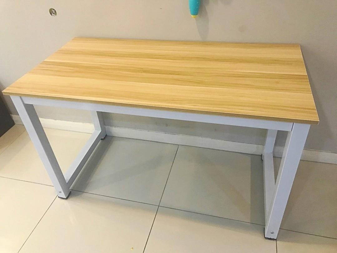 (NEW) 120cm x 60cm x 74cm Solid Table Computer Table Study Table Meja ...
