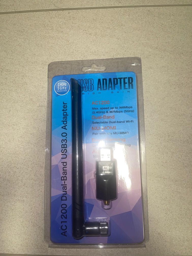 AC1200 USB adapter, Computers & Tech, Parts & Accessories, Networking ...