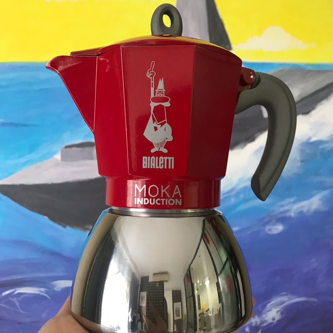 Bialetti Moka Induction Red 6 cups, TV & Home Appliances, Kitchen Appliances, Coffee Machines ...
