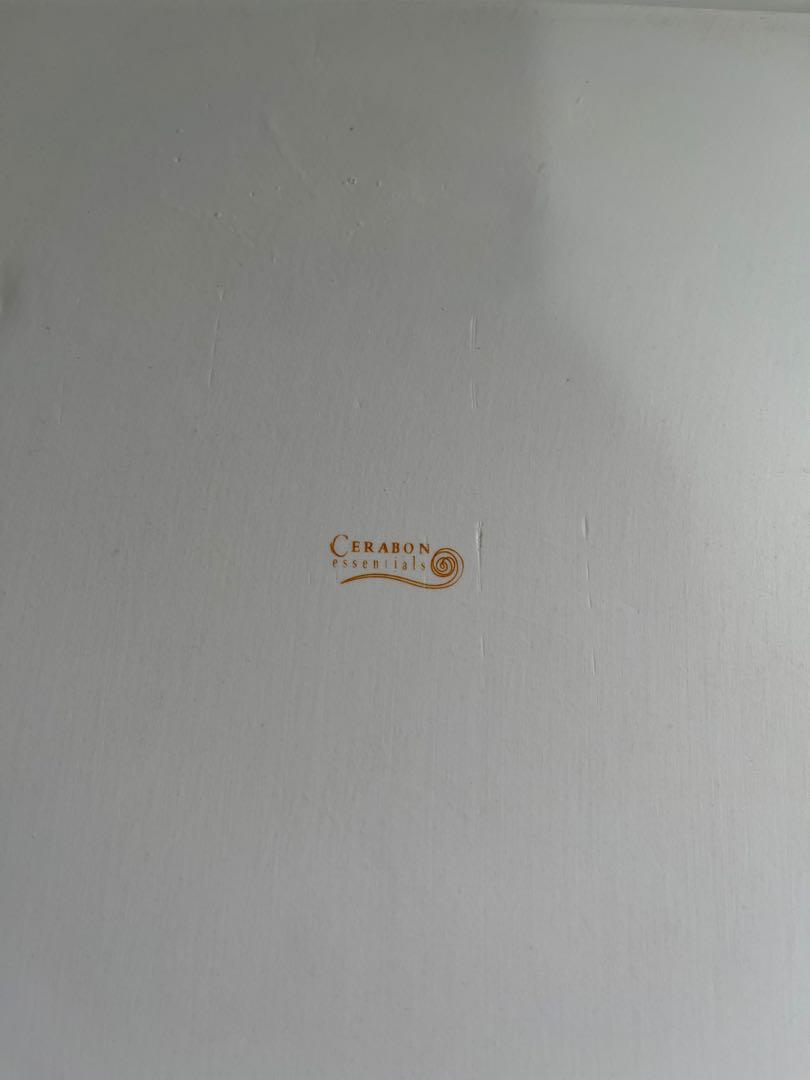 Cerabon Essentials Square porcelain plates, Furniture & Home Living ...