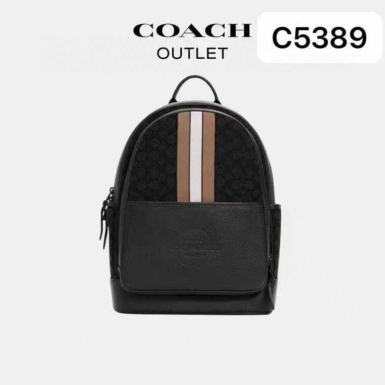 Coach Thompson Backpack In Signature Jacquard With Varsity Stripe, Men ...
