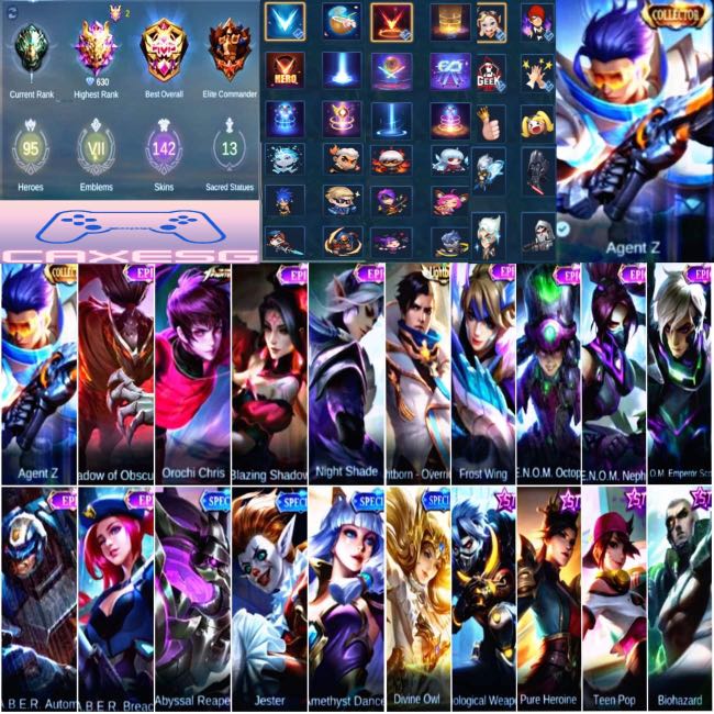 Collector Granger Mobile Legends Account, Video Gaming, Gaming ...
