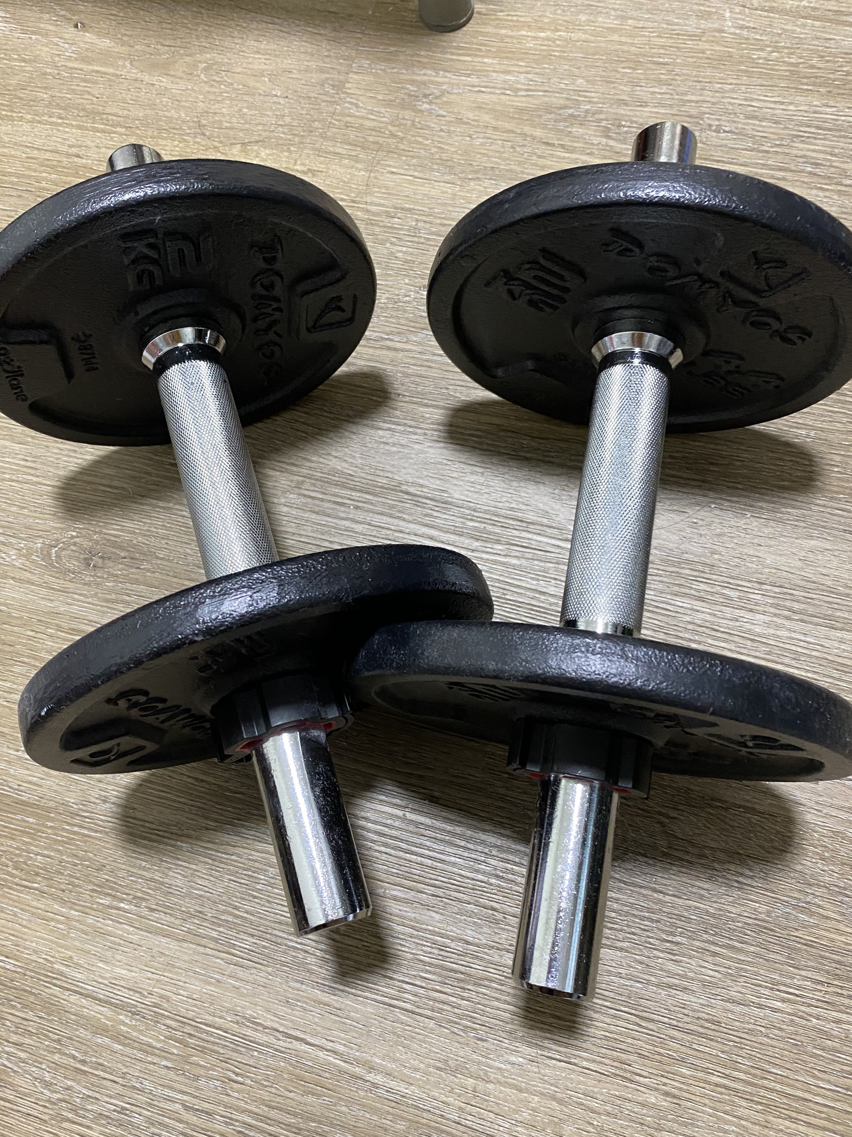 Decathlon Domyos Weight Training Dumbbell Kit 20kg (Almost new), Sports ...
