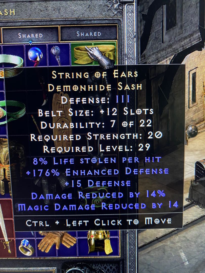 Diablo 2 Resurrected String of ears, Video Gaming, Gaming Accessories ...