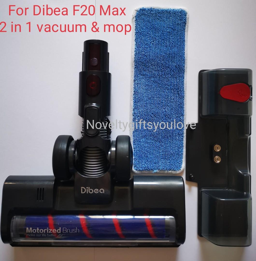 Dibea F20 Max Vacuum Floor Head With Mop Fluppy Roller Brush, TV & Home ...