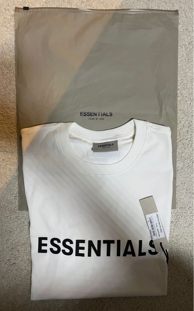 Essential SS20 White, Men's Fashion, Tops & Sets, Tshirts & Polo Shirts ...