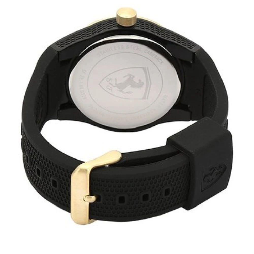 FERRARI SCUDERIA REDREV T CHRONOGRAPH GOLD STAINLESS STEEL 0830380 ...