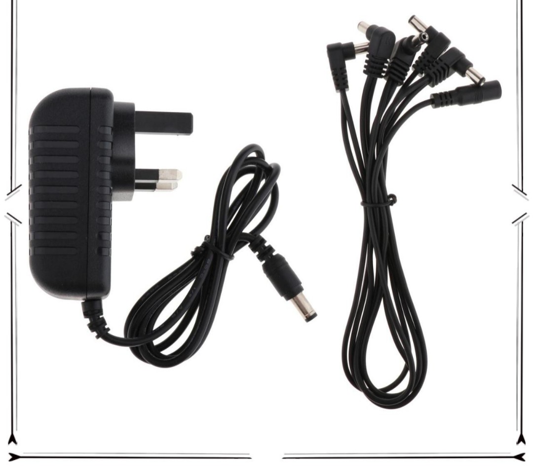 Guitar Effect Adapter 1 to 5 Way Cable, Hobbies & Toys, Music & Media ...