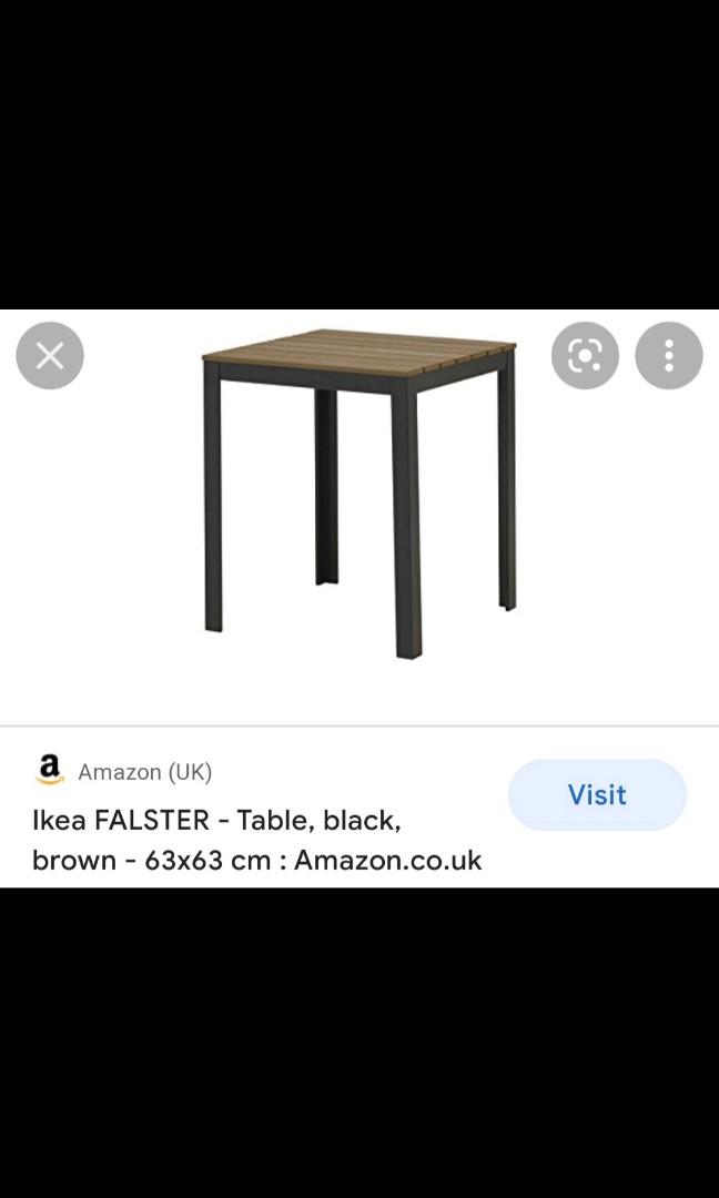 IKEA FALSTER SQUARE TABLE Outdoor Balcony Patio Table, Furniture & Home ...