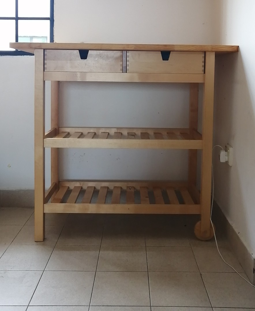 IKEA Forhoja kitchen cart, Furniture & Home Living, Furniture, Shelves ...
