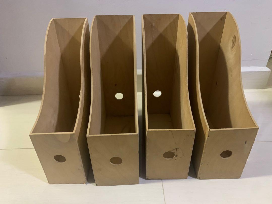 IKEA KNUFF wooden magazine file, Hobbies & Toys, Stationery & Craft ...