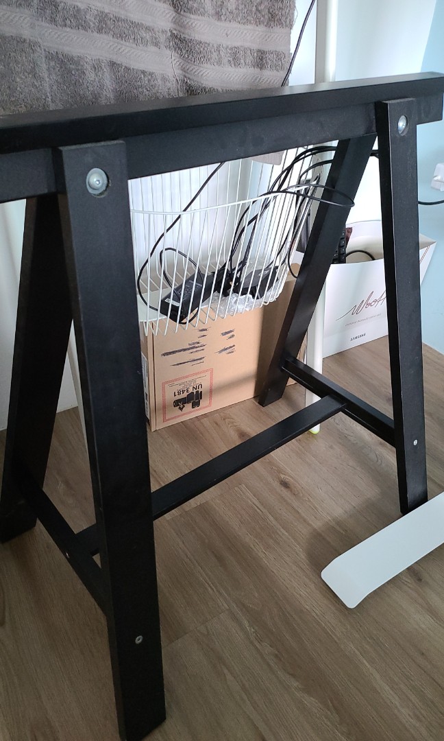 Ikea Oddvald table legs, Furniture & Home Living, Furniture, Tables ...