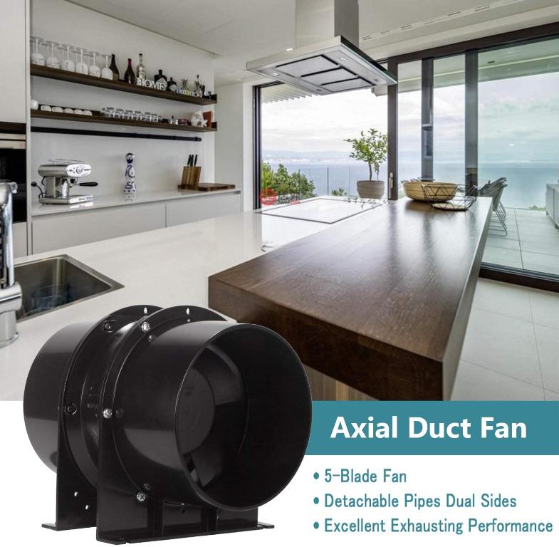 Inline Extractor Fan, HG POWER Quiet Axial Duct Fan Mixed Flow ...