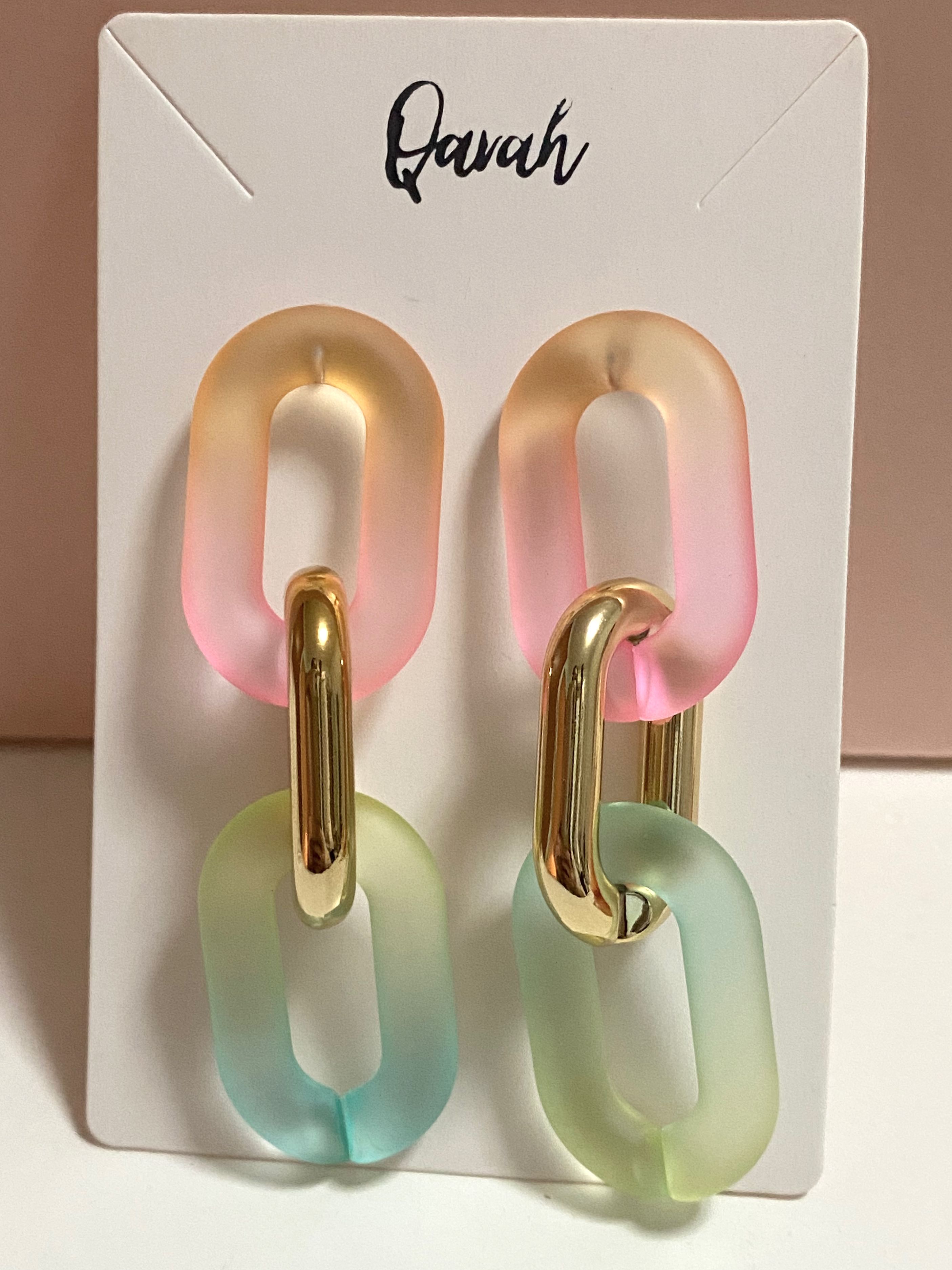 Korean Jelly Chain earrings, Women's Fashion, Jewelry & Organisers ...