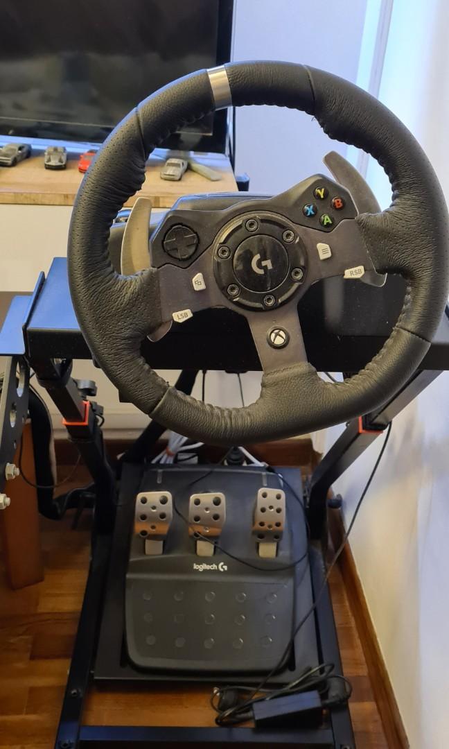 Logitech g920 racing wheel w/ shifter, Video Gaming, Gaming Accessories ...