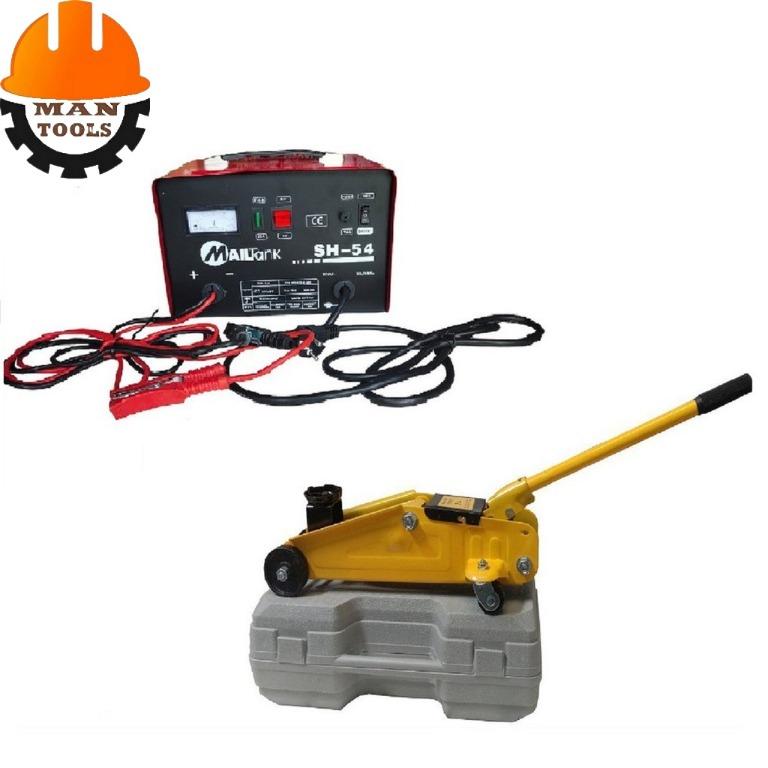 Mega Lift Hydraulic Floor Jack 2Ton and MAILTANK Car Battery Charger ...