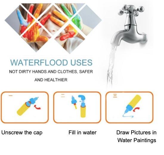 Montessori English Flashcards - Magic Water drawing, Hobbies & Toys ...