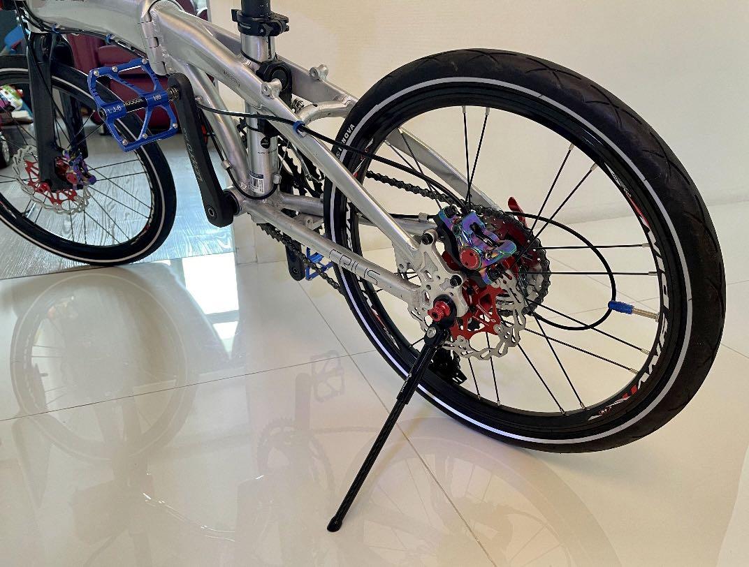 Mr. TiPARTS Carbon Fiber Kickstand, Bicycle Stand For Mini Velo/Folding ...