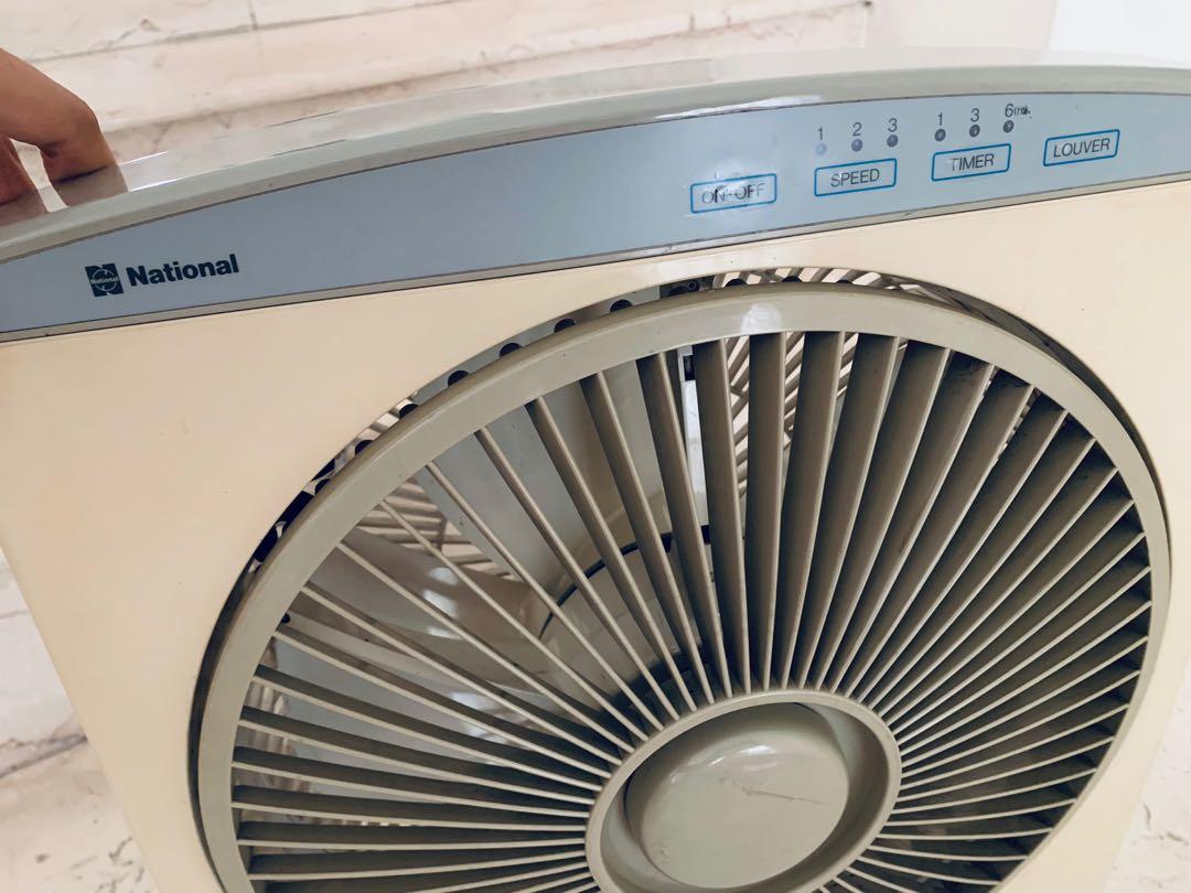 National table fan (3 speeds, 3 timer options), Furniture & Home Living ...