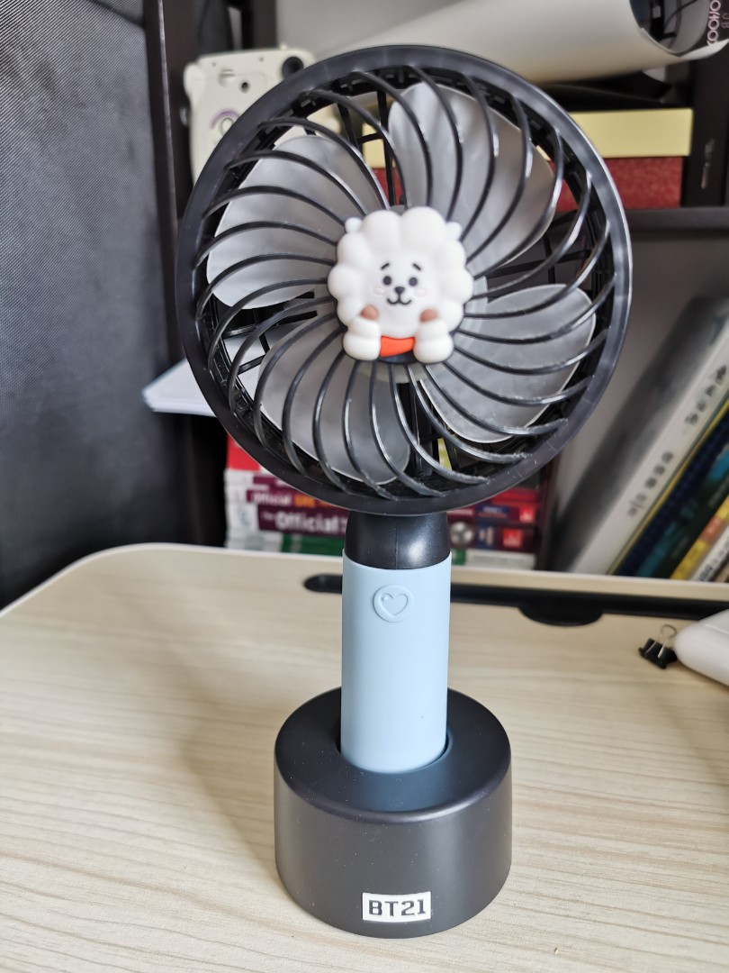 Official BTS BT21 RJ handheld fan, Hobbies & Toys, Memorabilia ...