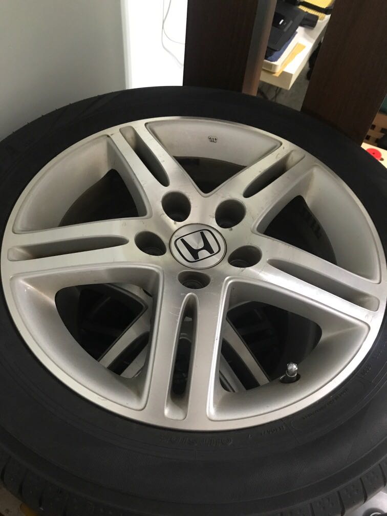 Original 16 inch Honda sports rims with Yokohama 205/55 tyres, Car ...