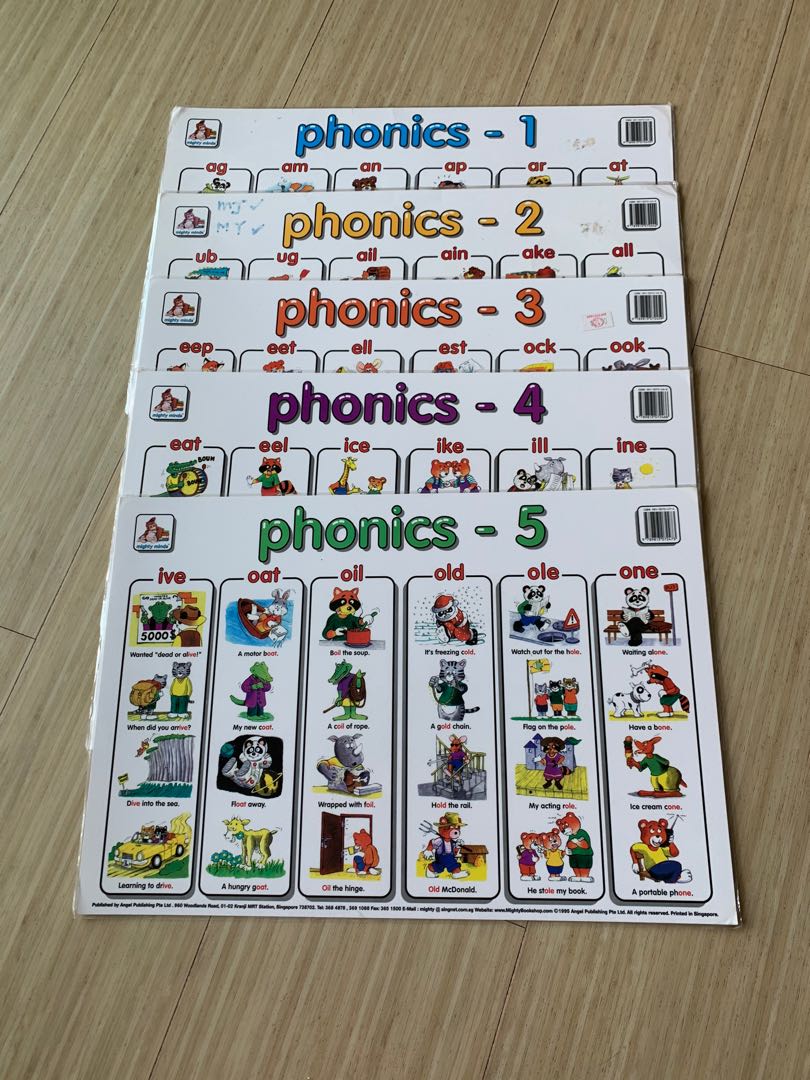 Free phonics charts with any purchase, Hobbies & Toys, Stationery ...
