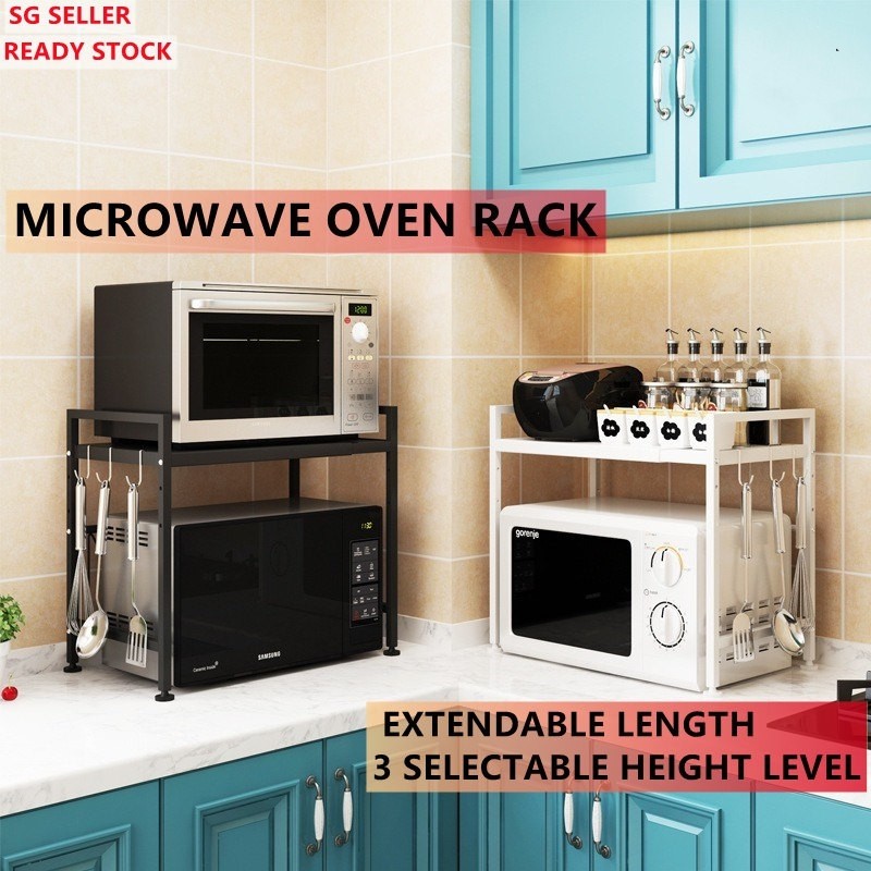 Retractable Kitchen Shelf Countertop Microwave Oven Rice Cooker Rack ...