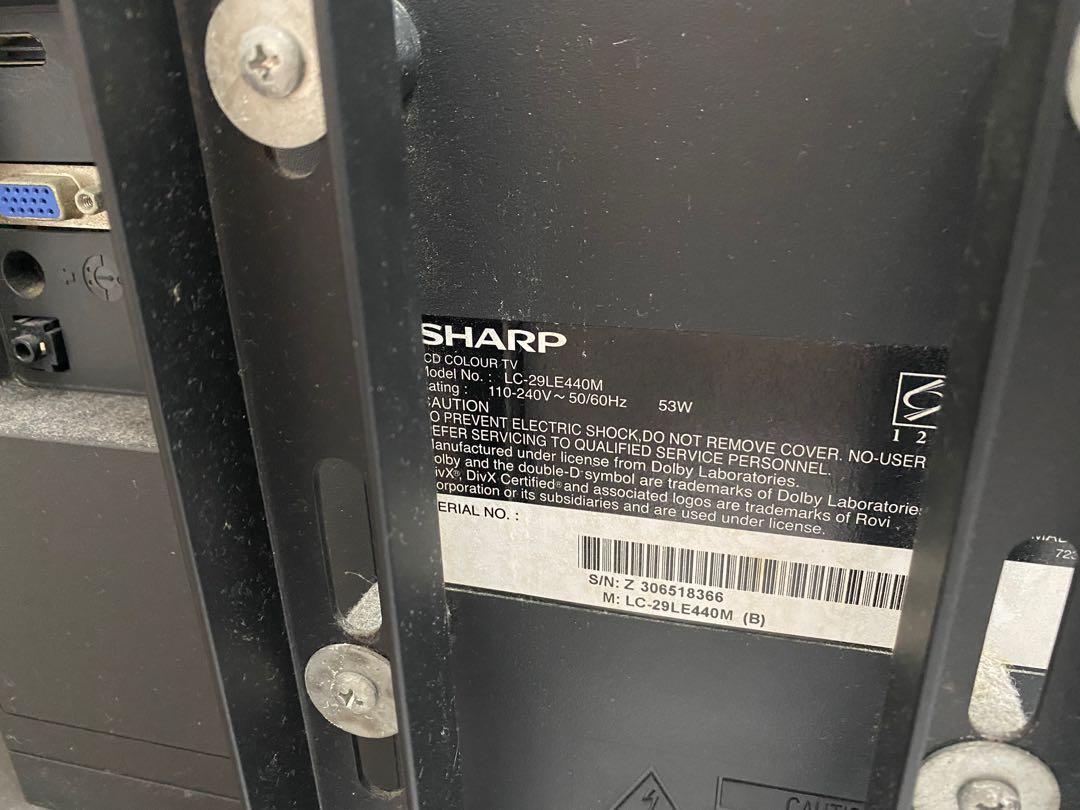 Sharp Aquos 29 inch LCD TV/ Screen, Computers & Tech, Desktops on Carousell