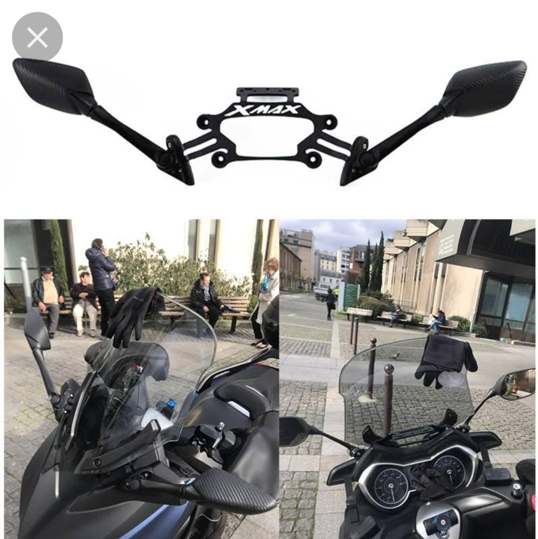 Side mirror relocate for xmax 300, Motorcycles, Motorcycle Accessories ...