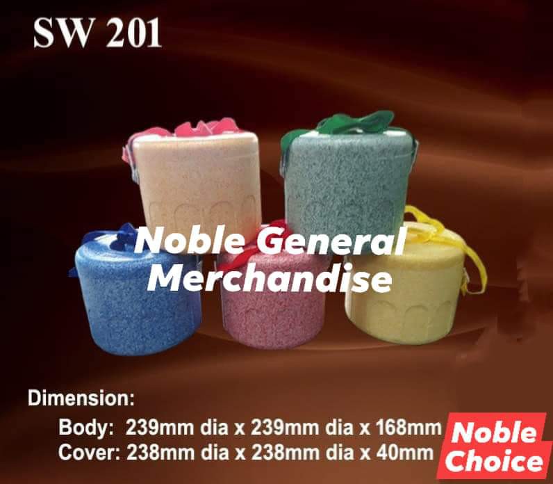 STYRO BOX ROUND SMALLEST ASSORTED COLORS, Furniture & Home Living, Home ...