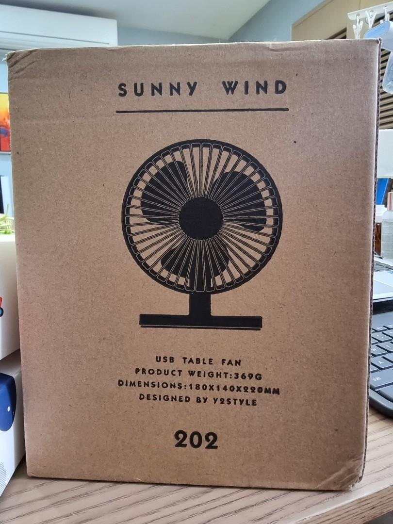 Sunny Wind USB Table Fan, Furniture & Home Living, Lighting & Fans ...