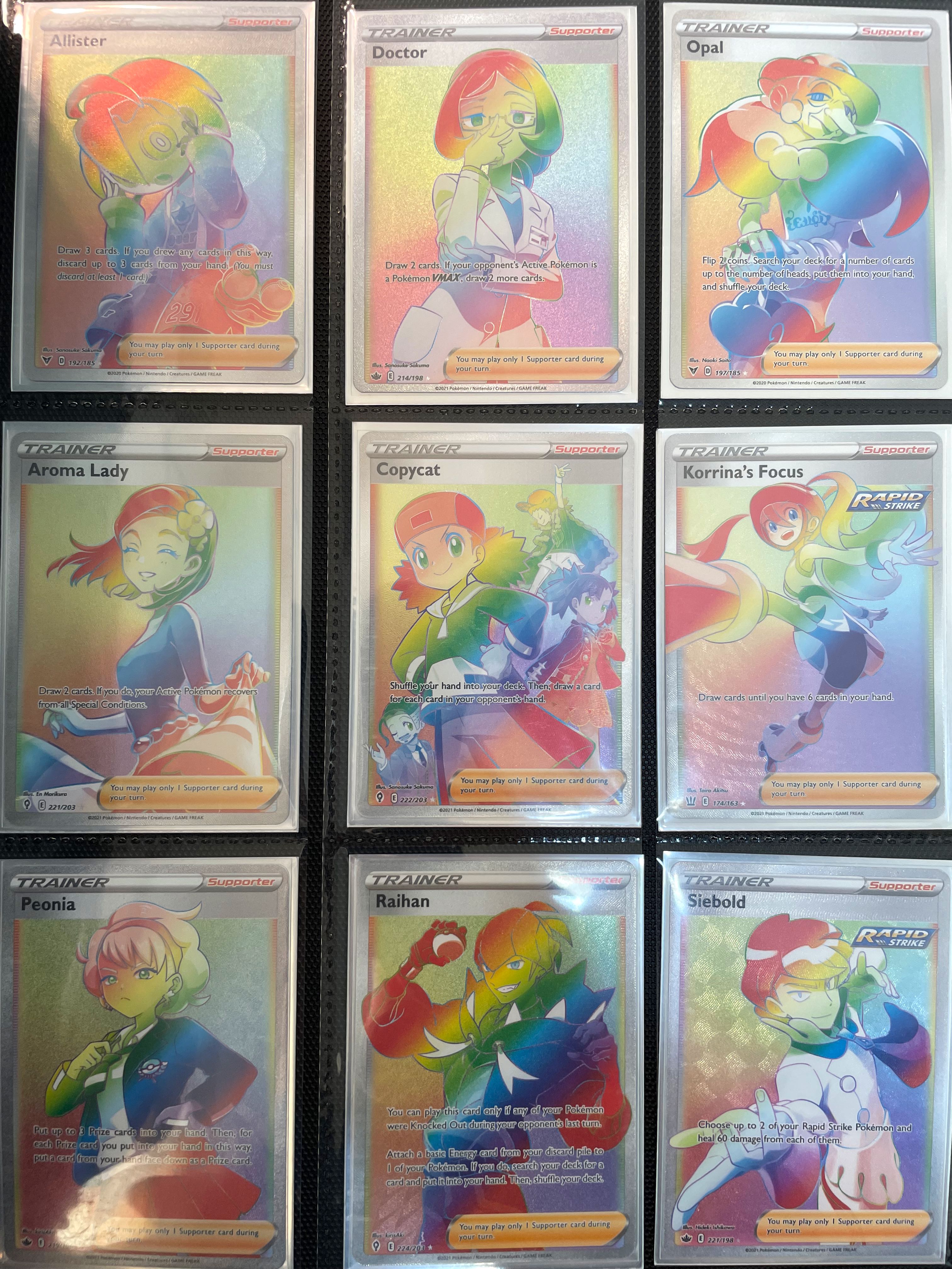 POKEMON CARD TRAINER HYPER RARE RAINBOW, Hobbies & Toys, Toys & Games ...