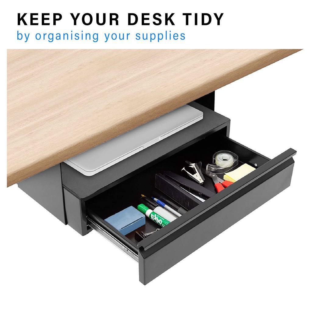 ULTi Under Desk Pull-Out Drawer with Laptop Shelf, Mounted Office ...