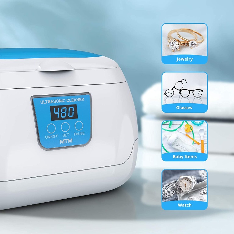 Ultrasonic Cleaner, MTM 600ML Professional Ultrasonic Washing Machine ...