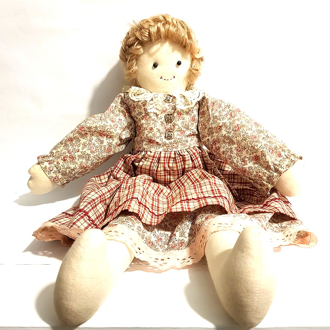Vintage doll stuffed plush country style cottagecore, Hobbies & Toys ...