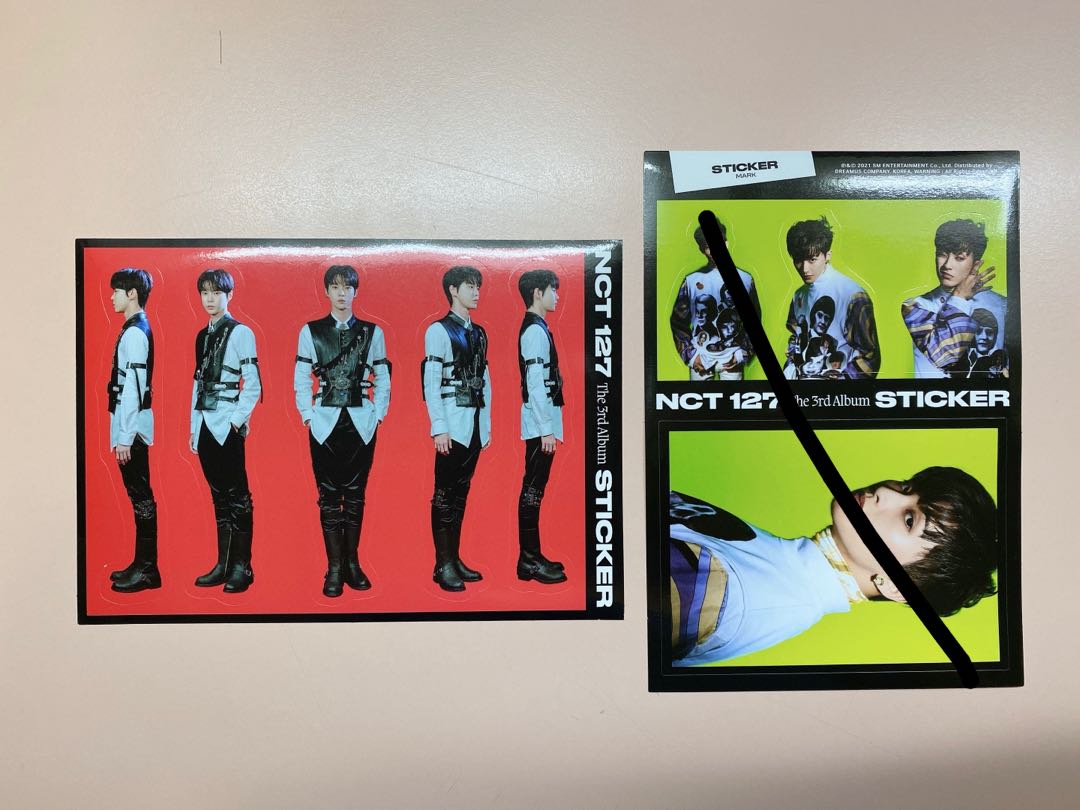 WTT NCT 127 sticker album mark doyoung sticker, Hobbies & Toys ...