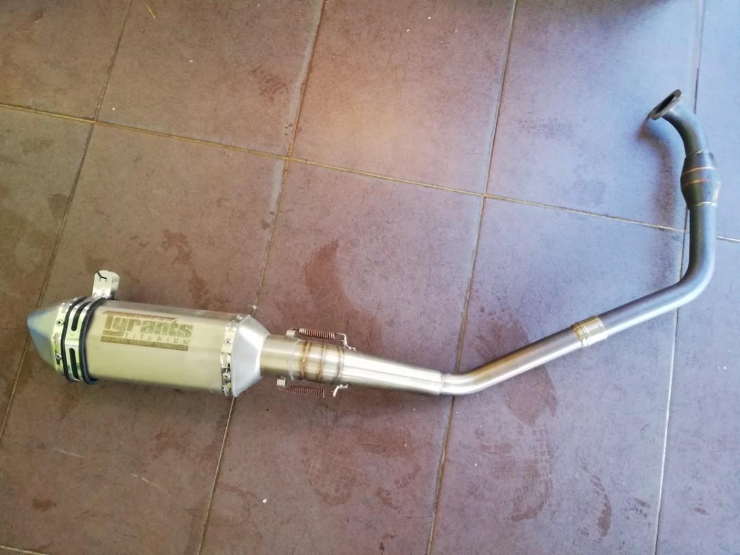 Yamaha R15 V3 exzos full stainless still piping, Motorbikes on Carousell