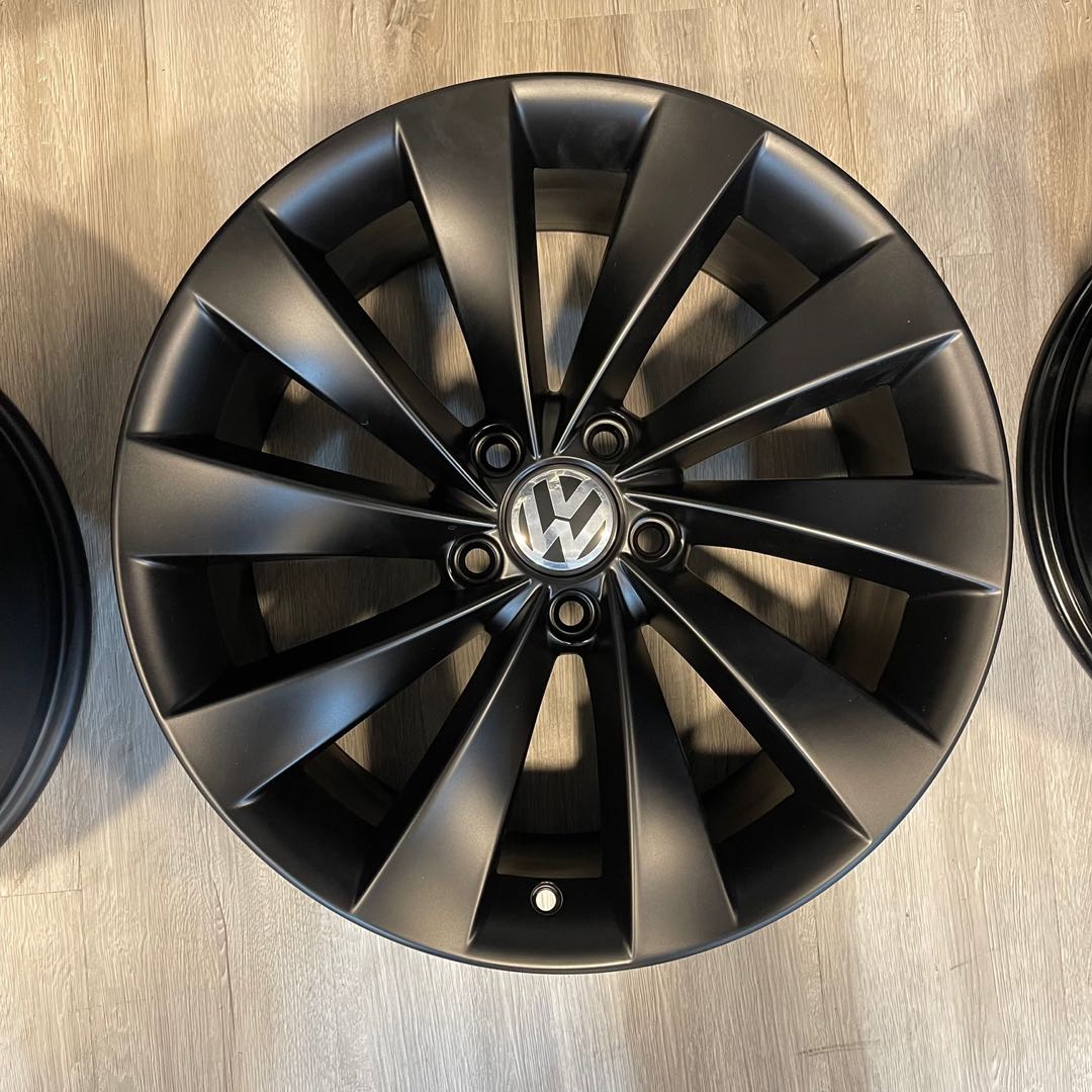 18 inch Volkswagen Stock Rims, Car Accessories, Tyres & Rims on Carousell