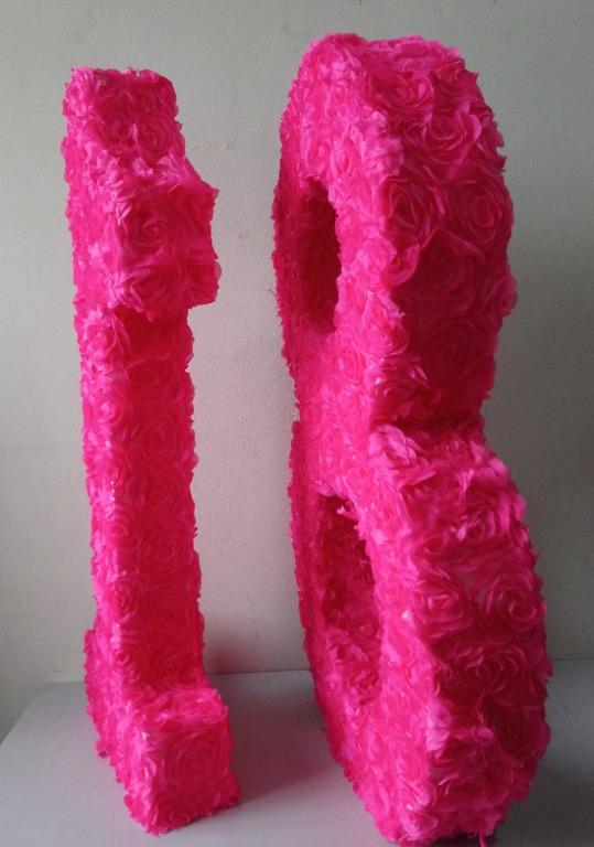 3D Floral Number 18 Standee for Debut Birthday Party- 2 Feet, Hobbies ...