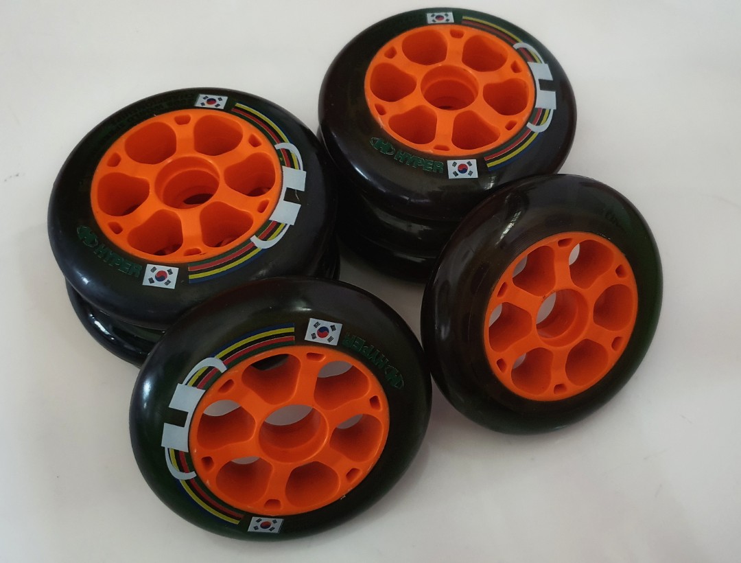 8 x 100mm HYPER Inline Skating Wheels., Sports Equipment, Sports ...
