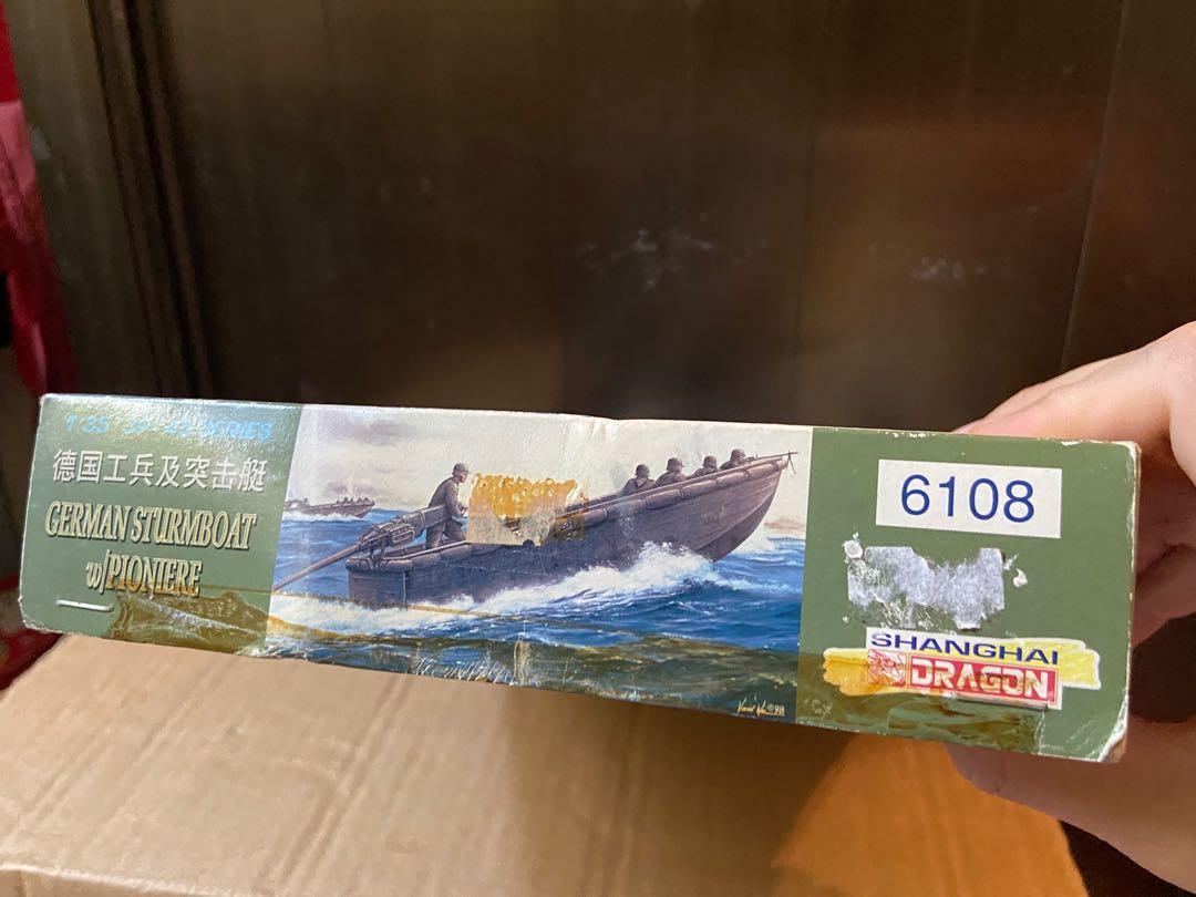 威龍 dragon 6108 1/35 1:35 德國工兵及突擊艇 German sturm boat sturmboat with w ...